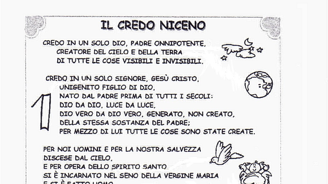 Credo In Un Solo Signore Gesù Cristo Da Colorare - Vasca Bagno