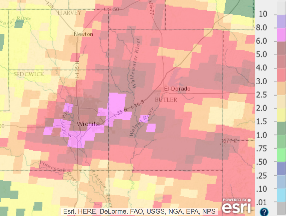 MSE Creative Consulting Blog: 24-Hour Rainfall Map