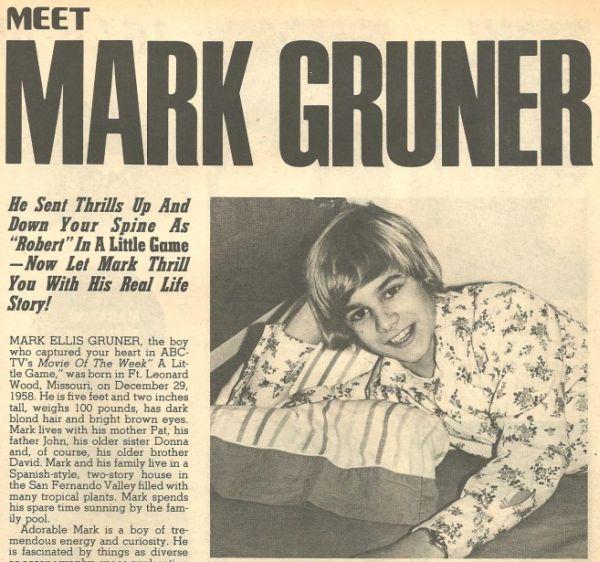 Favorite Hunks & Other Things: Favorite Face of the Day: Mark Gruner