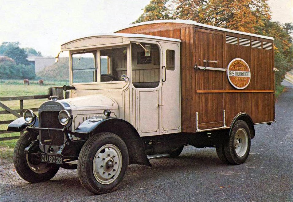 transpress nz: 1928 Thorneycroft A2/1 2-ton cattle truck