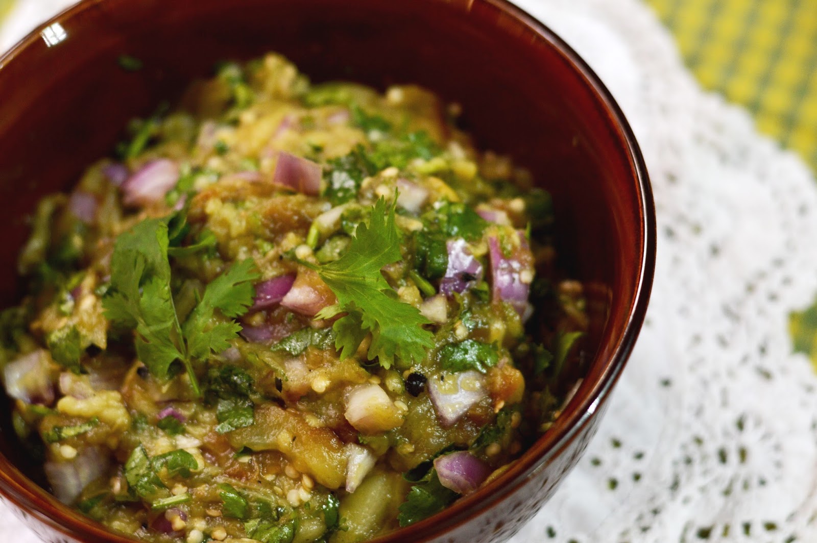 euphoRHEA: Begun Pora - Roasted Eggpant Bengali Style