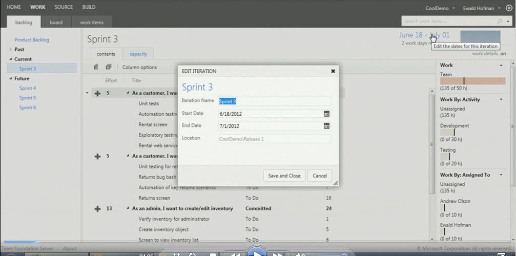 Agile Test Management using TFS, VS & MTM