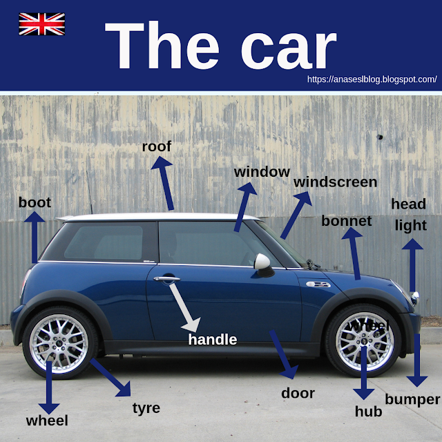 CPI Tino Grandío Bilingual Sections: Parts of the car
