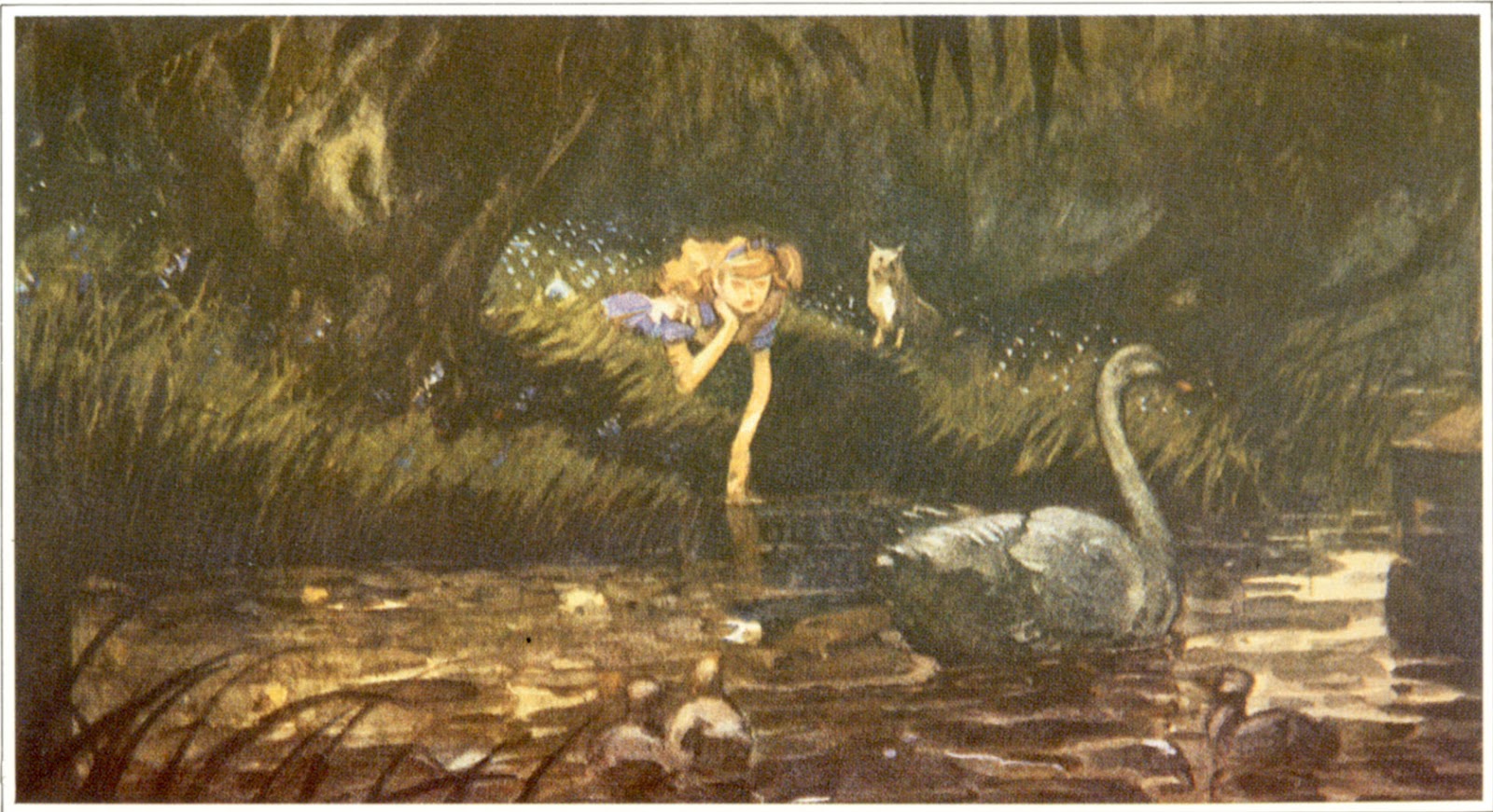 Vintage Disney Alice in Wonderland: David Hall Story Art Stills - Alice ...