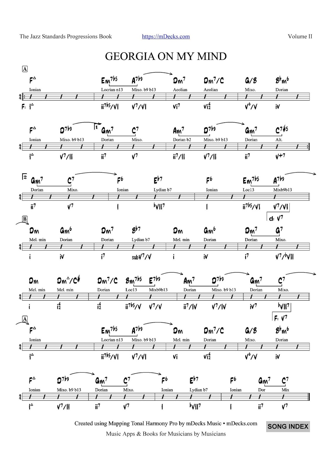 GEORGIA ON MY MIND (F) 黒本1 P-72