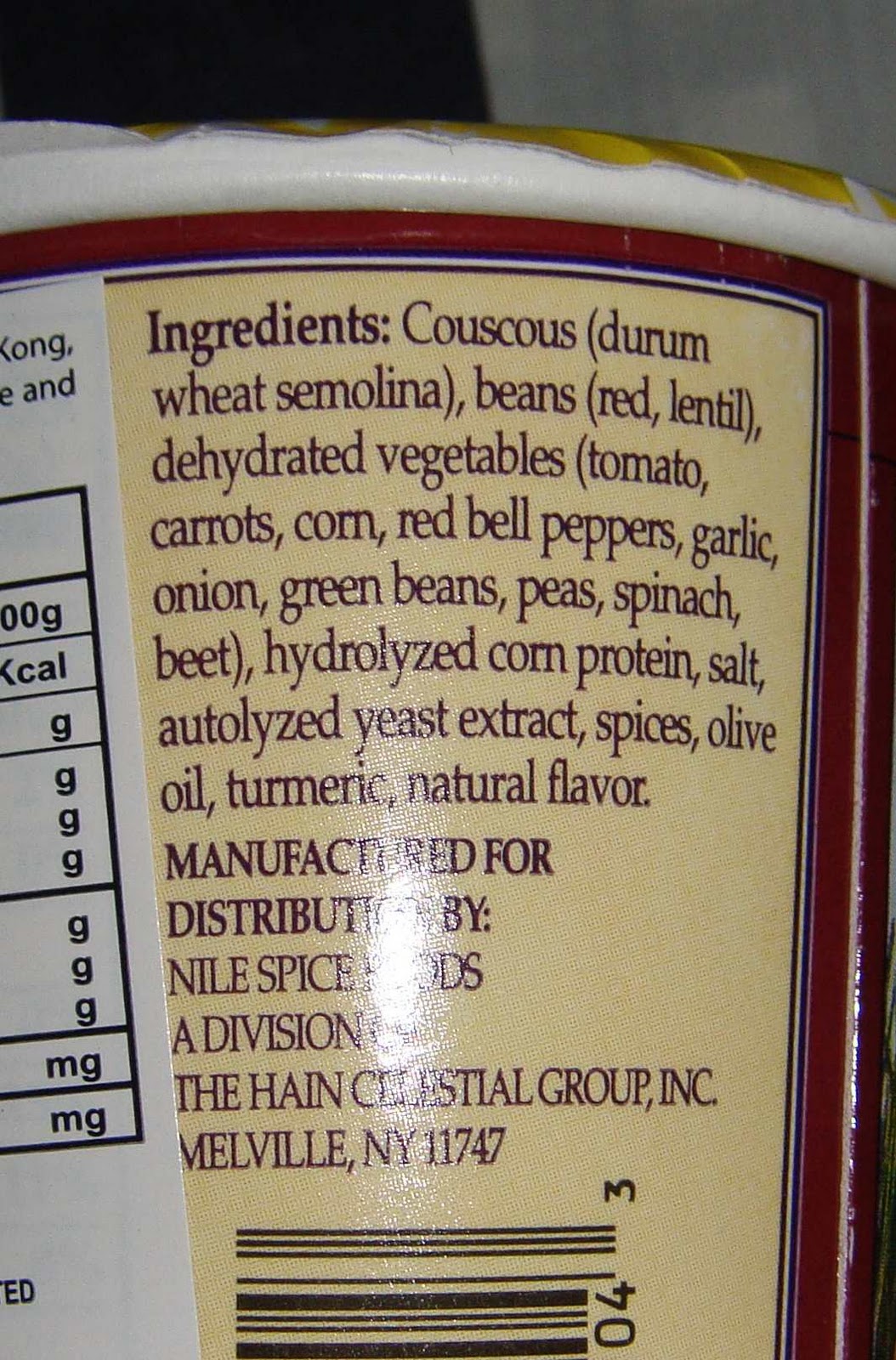 Supersupergirl's Food Reviews: Nile spice couscous minestrone soup