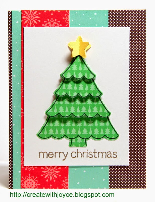 Create with Joyce: Dimensional Christmas card