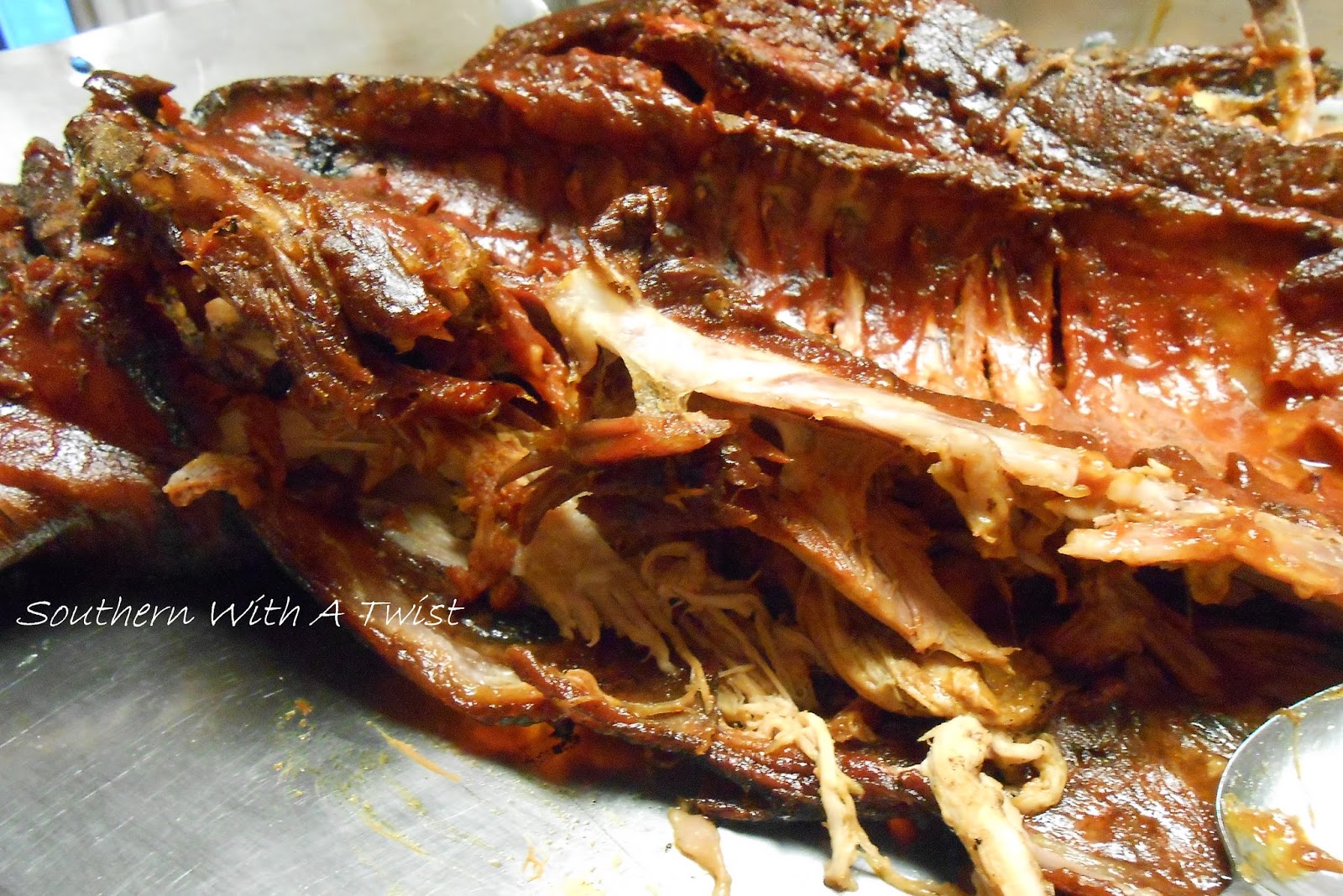 Southern With A Twist: Southern Pulled Pork Bar-B-Que & Rice and Hash