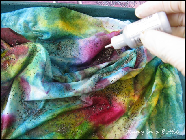 Jeany's Brunnen: Stof verven / how to paint fabric