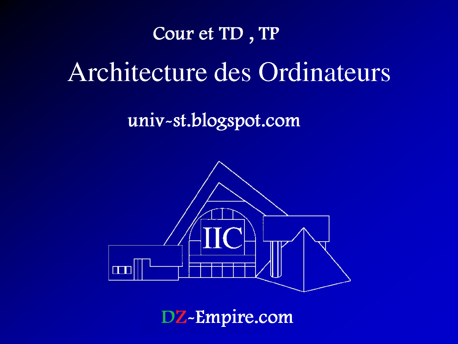 Architecture Des Ordinateurs - Cours-TD-TP ~ University Science et ...