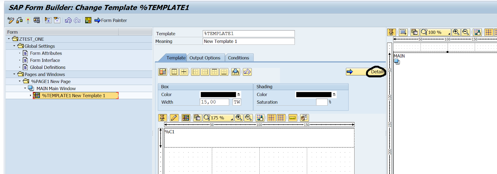 TECHSAP : 10. Smartform :Designing a template in Smartform