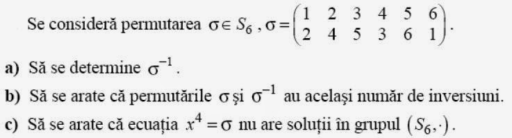 Probleme rezolvate de algebră - M1: Algebra - Permutari