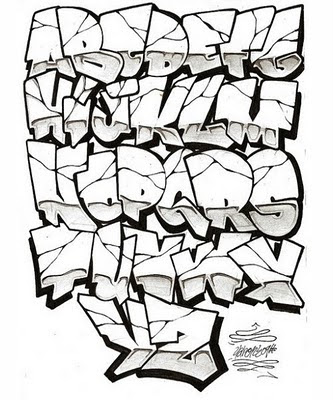 top graffiti art: How to Draw Graffiti Alphabets