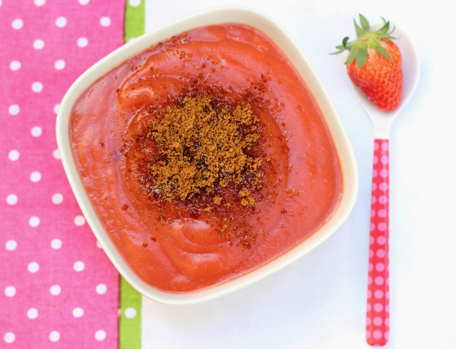 Compote de fraises au sucre complet - dès 8 mois - CAMELIE