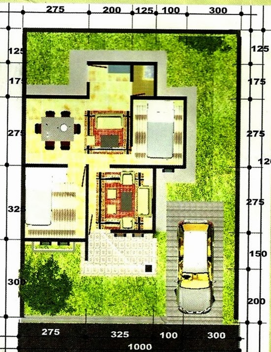 Contoh Sketsa Rumah Minimalis 2 Lantai Type 45 | Desain Rumah Minimalis
