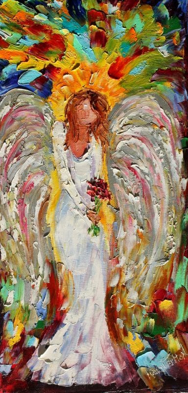 Karen Tarlton: Original oil painting Angel by Karen Tarlton