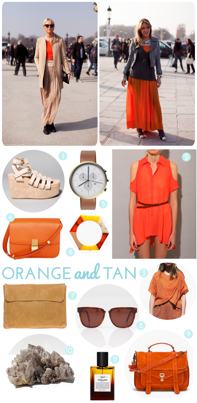 Orange and Tan