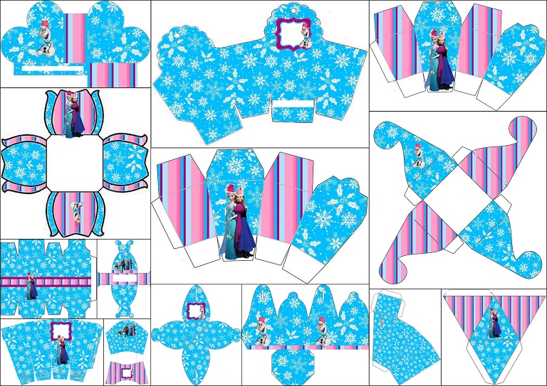 Frozen in Christmas: Free Printable Boxes. - Oh My Fiesta! in english