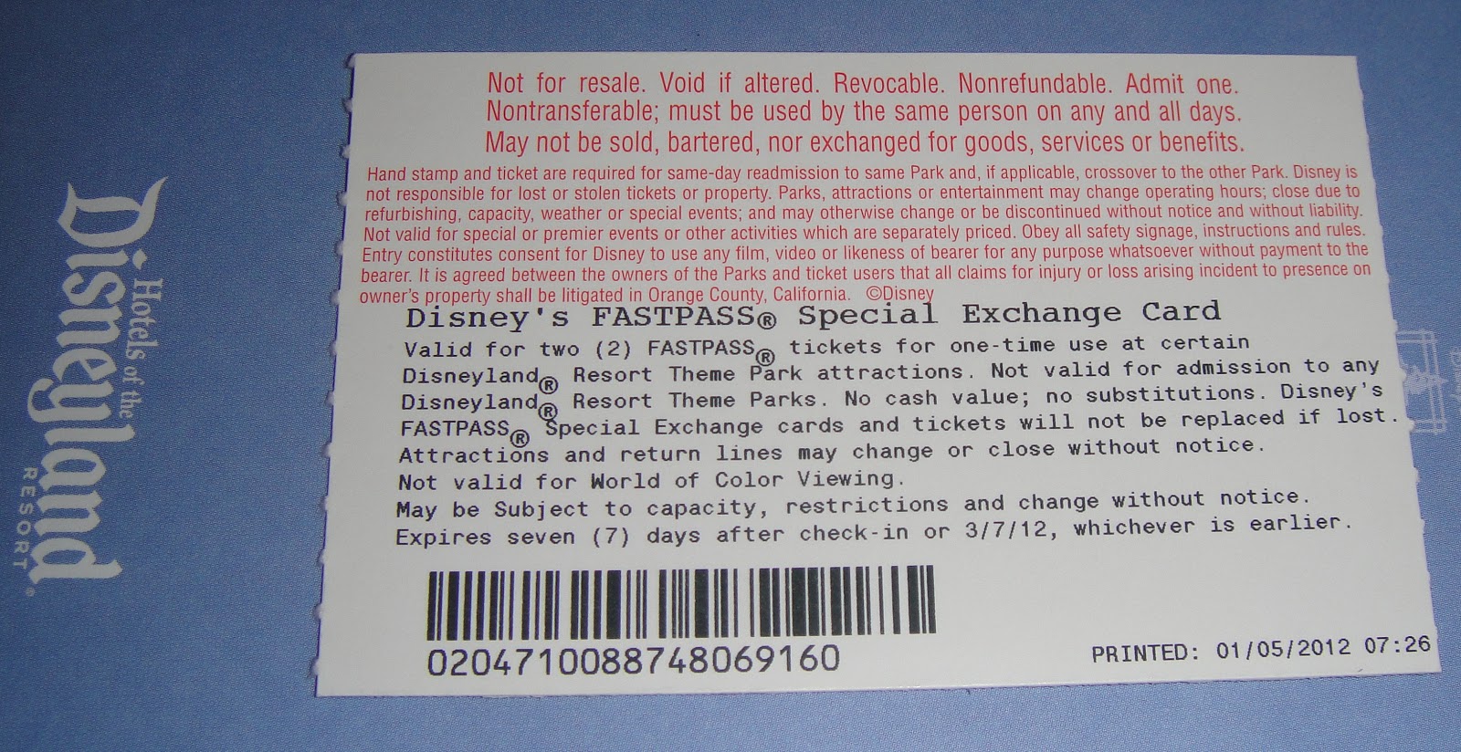 Disney's FASTPASS Promotions- A Ticket to the Future? - Post 50 RX