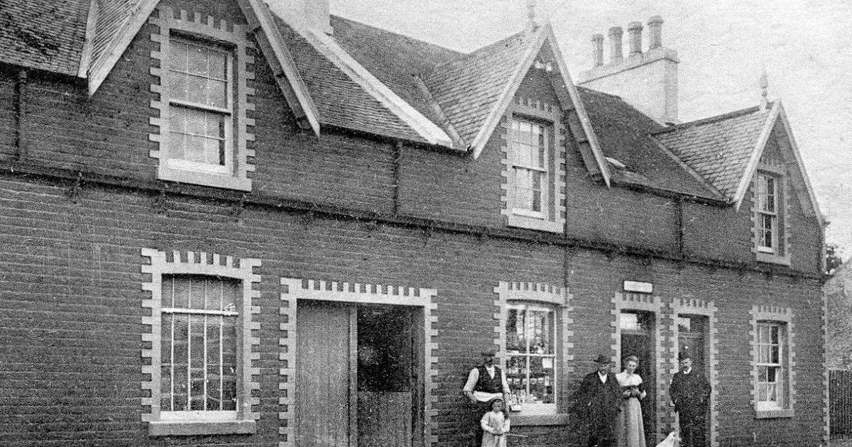 Tour Scotland: Old Photograph Post Office Lochans Scotland