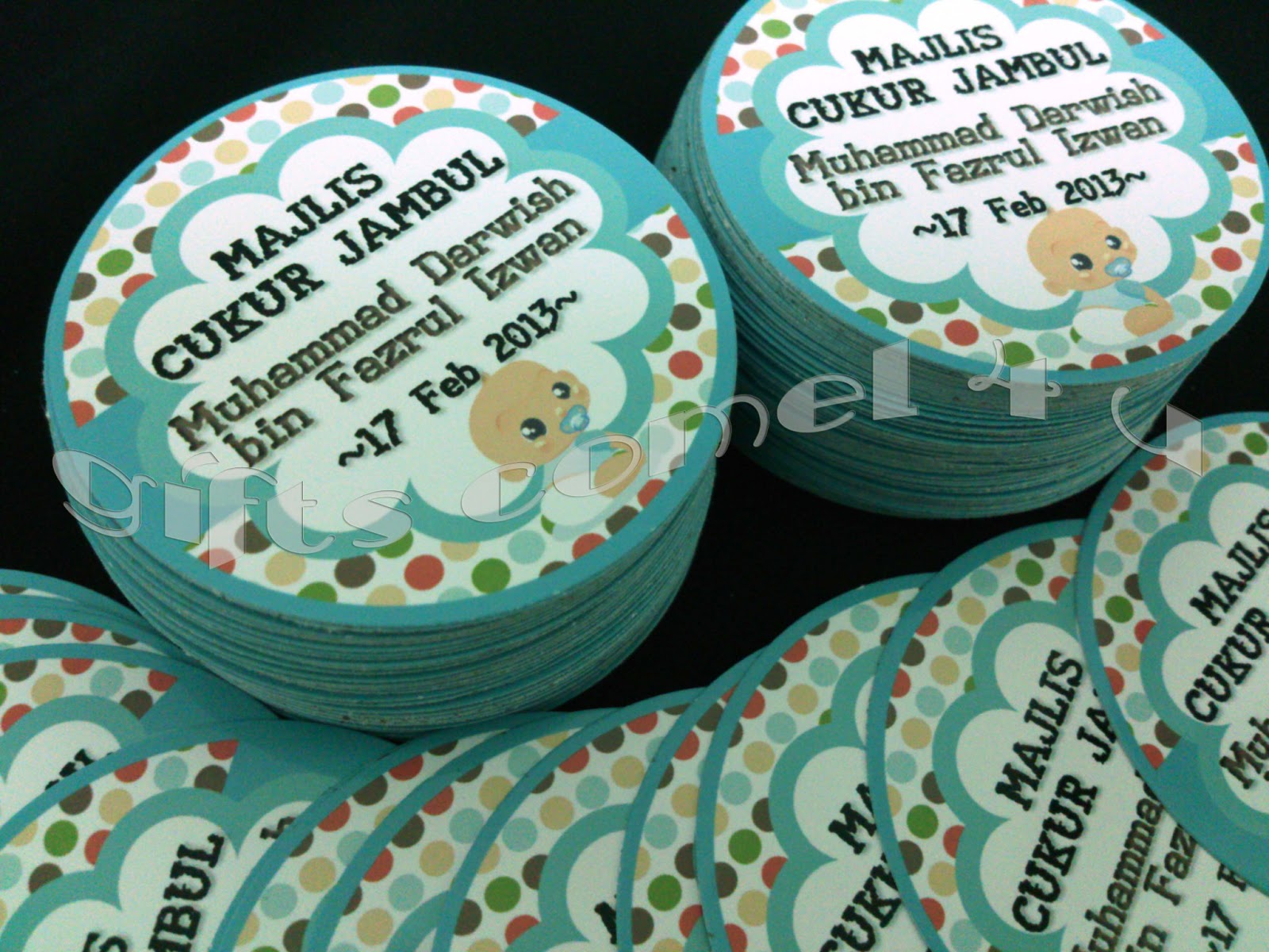 Gifts Comel 4 U: Ordered by Norazliza : Round Sticker