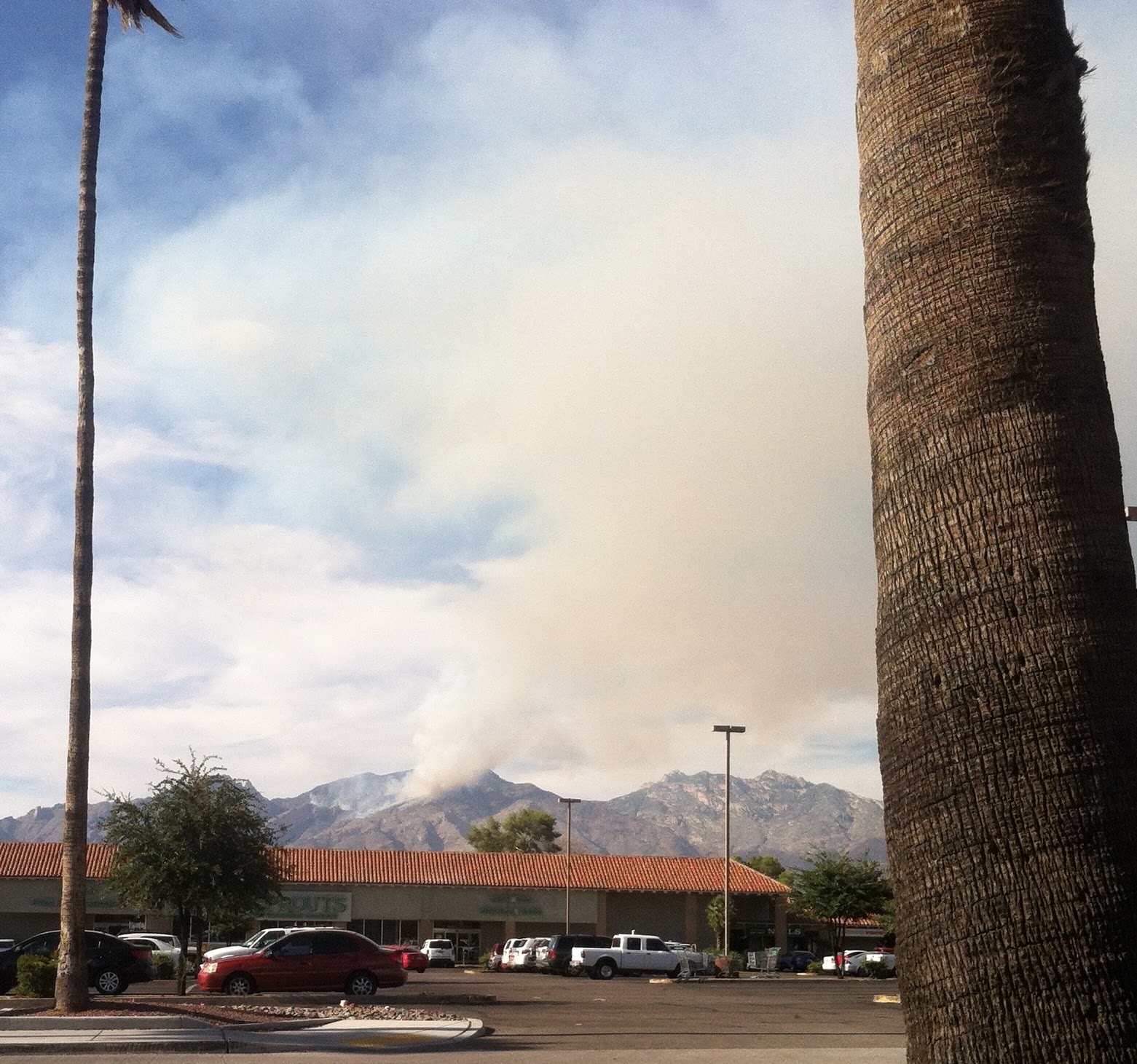 Tucson Daily Photo ~: Tucson fire - Day to Night