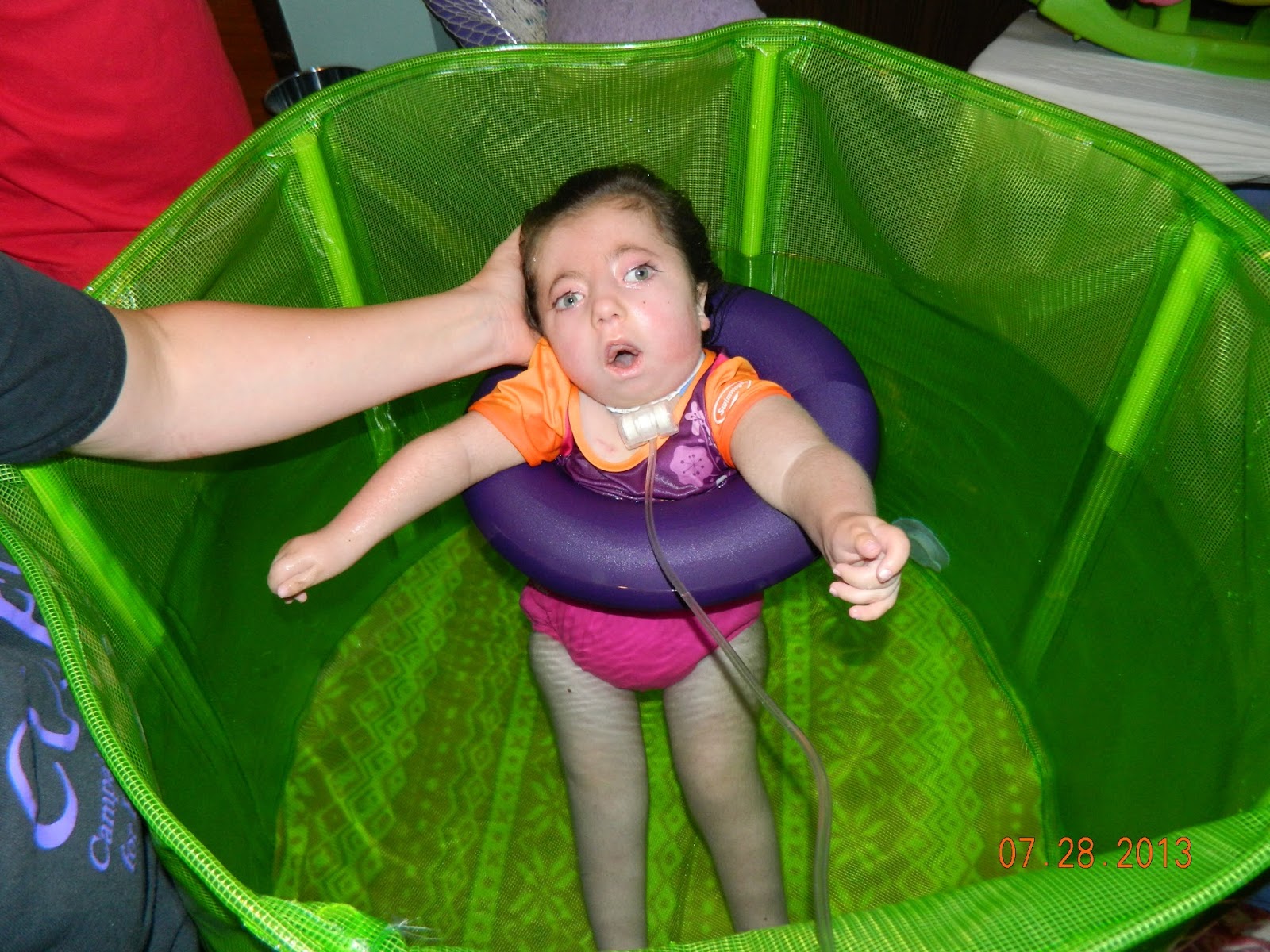 Kayli is Loving Life Trisomy Style!!!: Kayli in her new Water Way ...