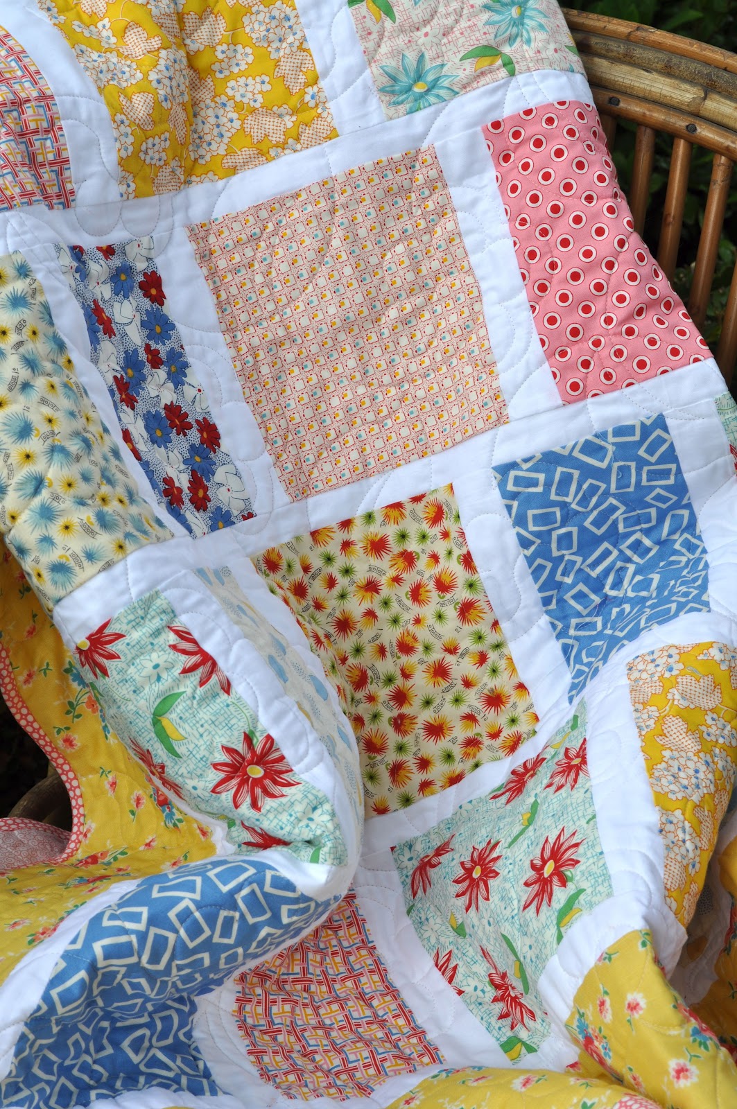 Rowantree Design: Finally, A Vintage Patchwork Quilt