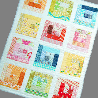 BLONDE DESIGN: Rainbow Paintbox Quilt Finished