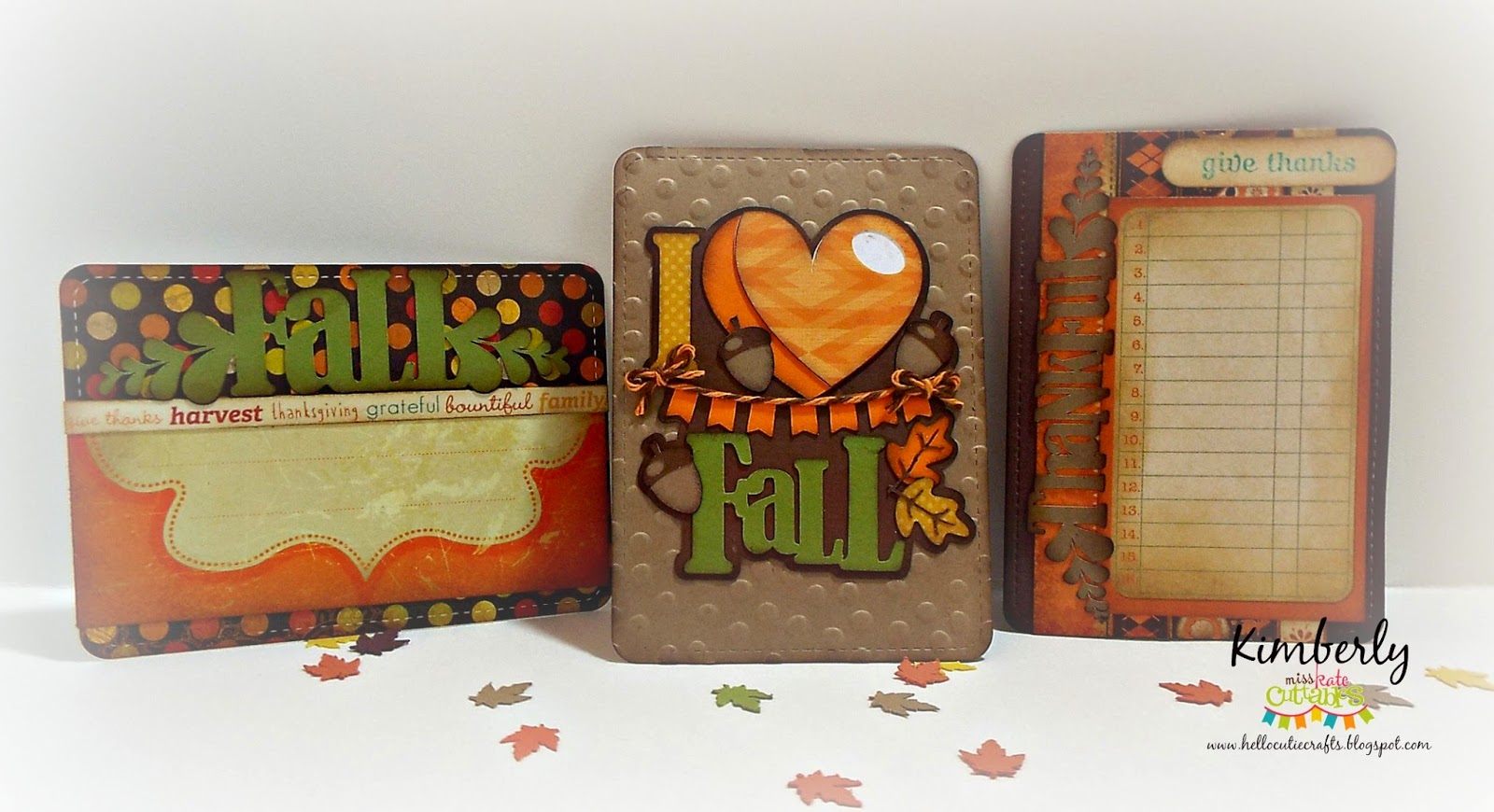 Kimberly's Crafty Spot: Fall Project Life cards featuring Miss Kate ...