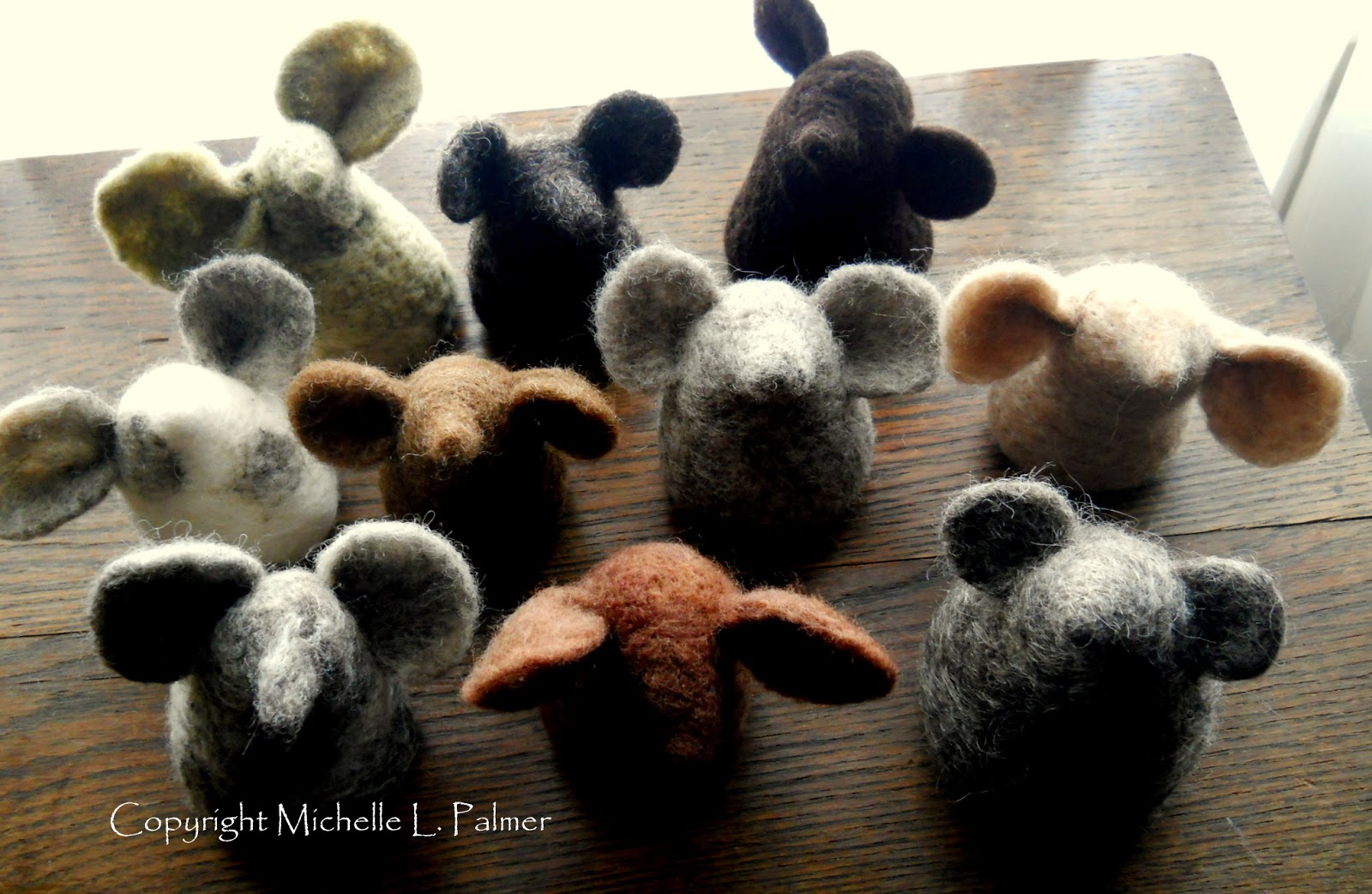 Michelle Palmer: Needle Felted Mice...