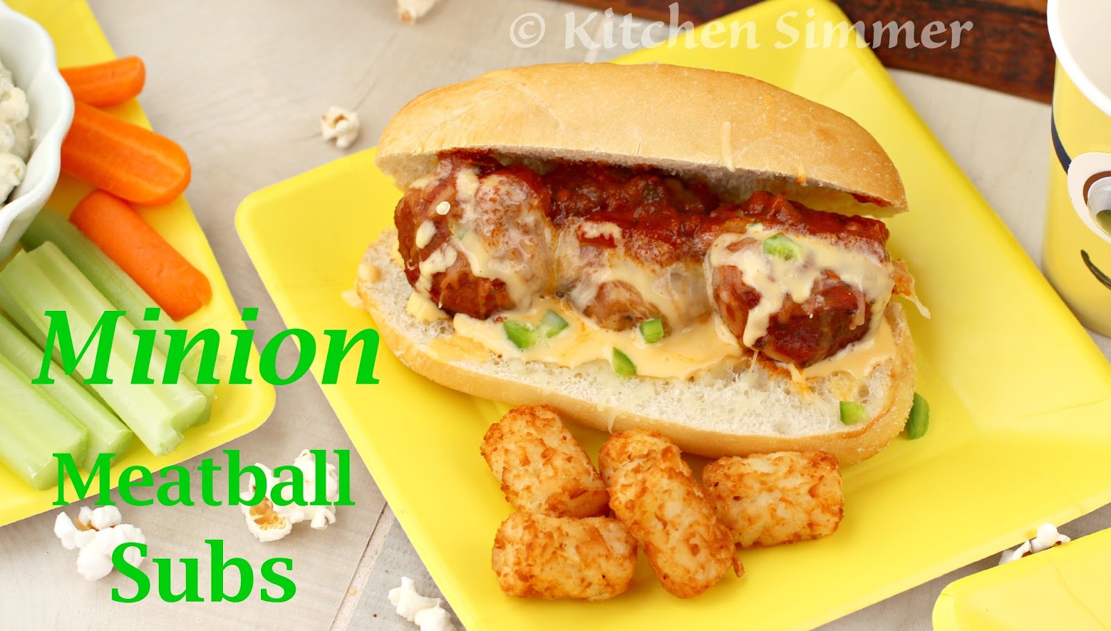 Kitchen Simmer: Minion Meatball Subs #MinionsMovieNight #ad