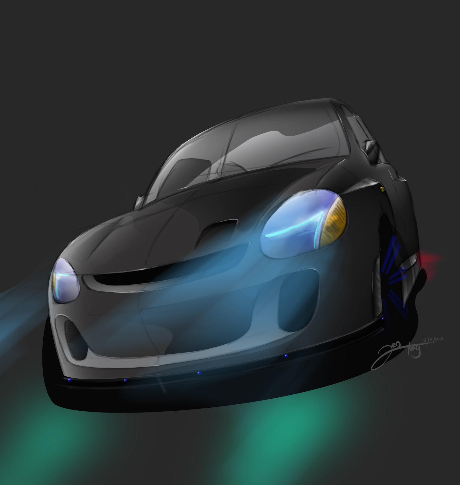 LeoTay: _- D -_ 1st Sketch + Render with Wacom Intuos5