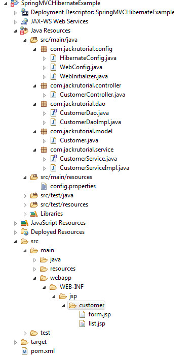 Spring 4 Mvc Hibernate Mysql Database Maven Crud Operations Integration Using Annotation