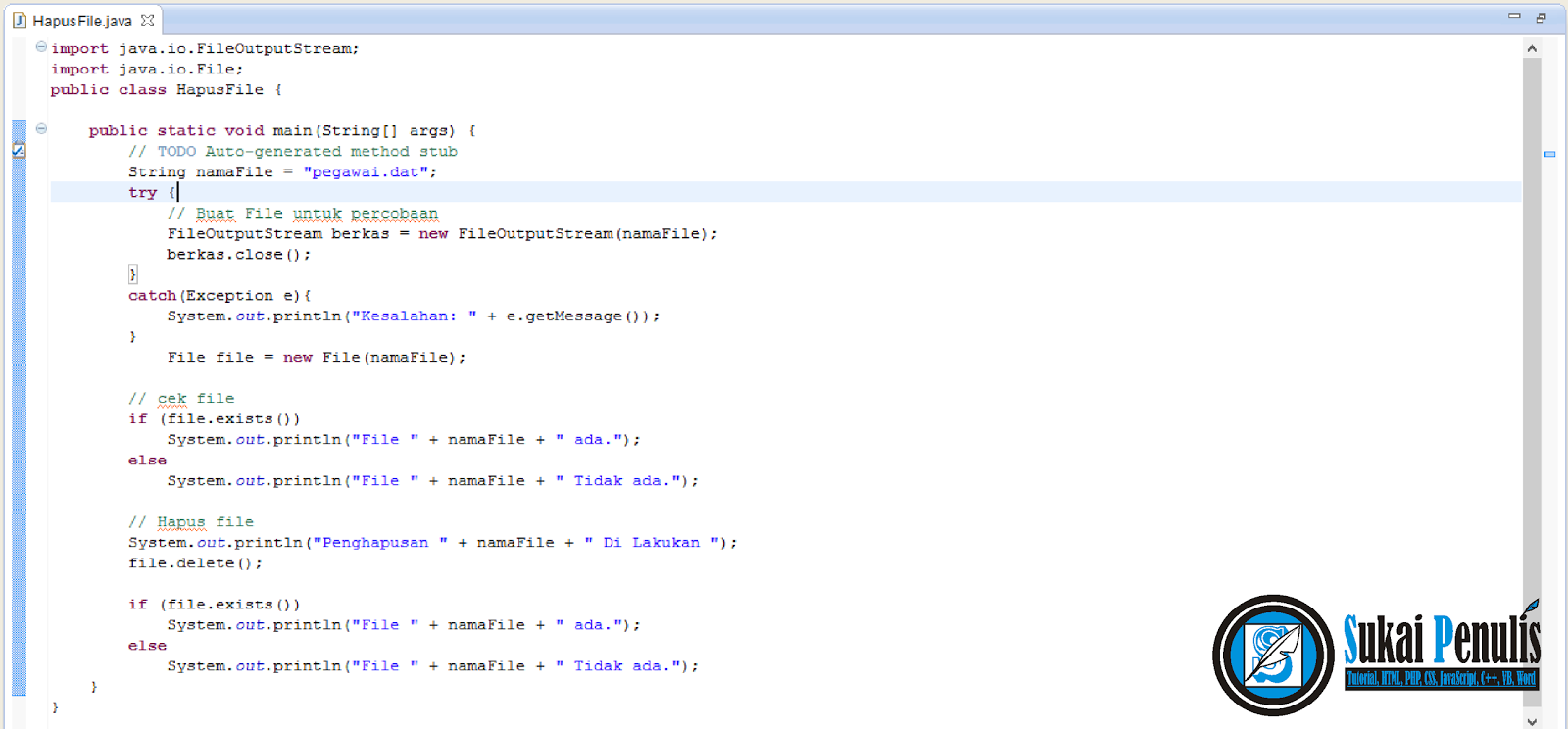 Bagaimana Cara Menghapus File menggunakan perintah di JavaScript ...