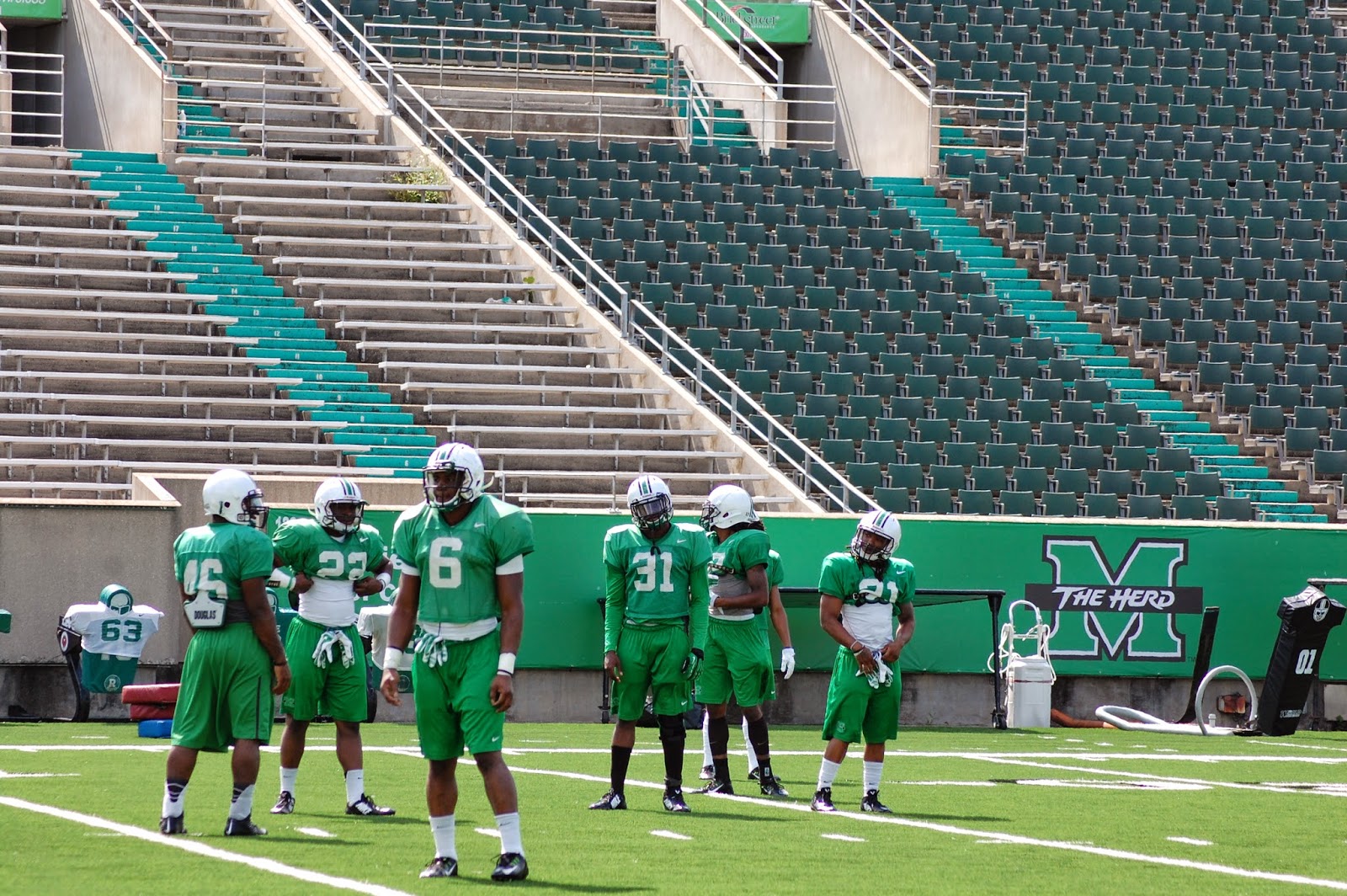 Collier Sports Zone Live: Marshall Football Day 9 Practice Photo Gallary
