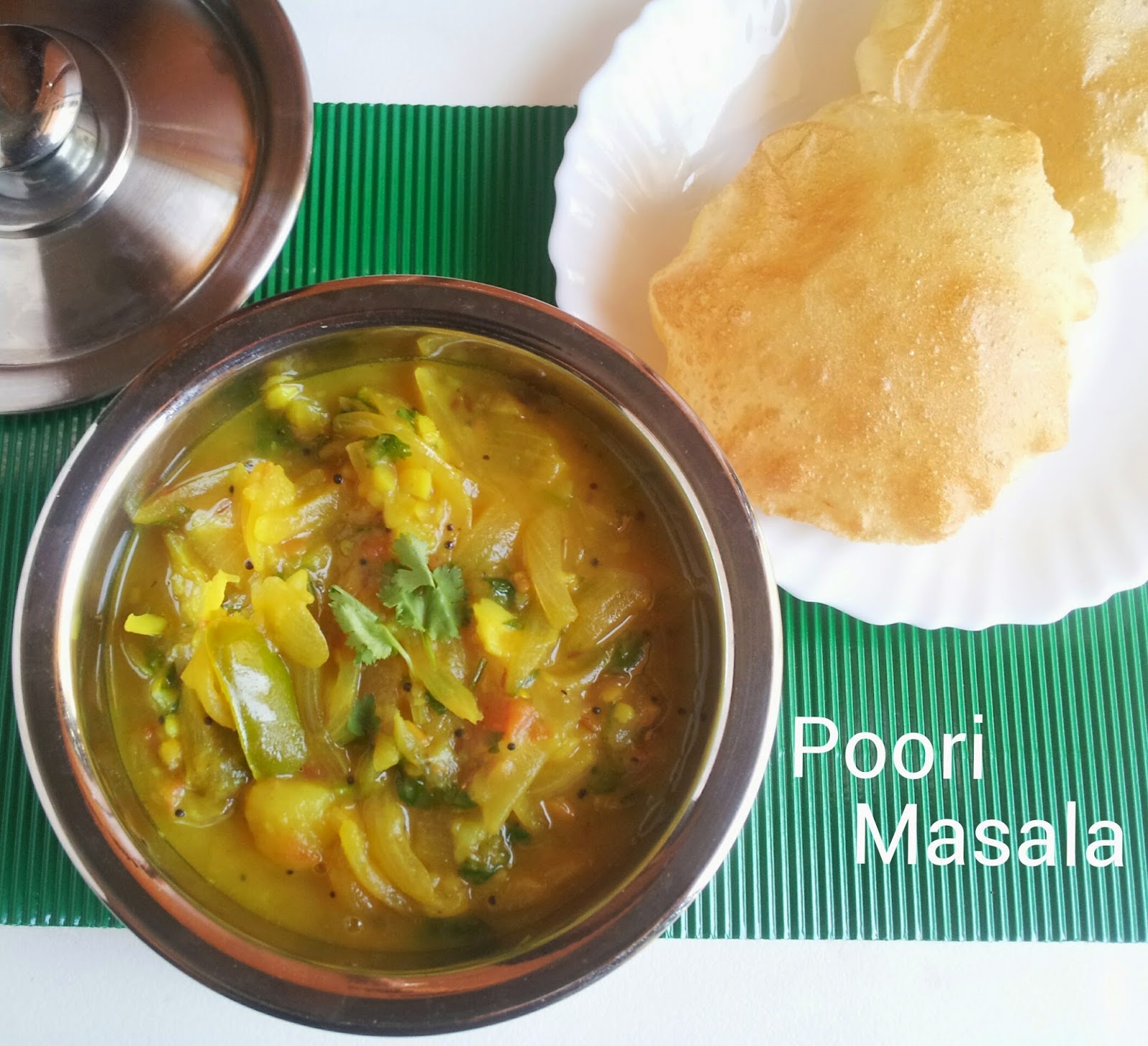 The Passionate Sisters: Poori Masala Recipe (Potato Masala for Poori ...