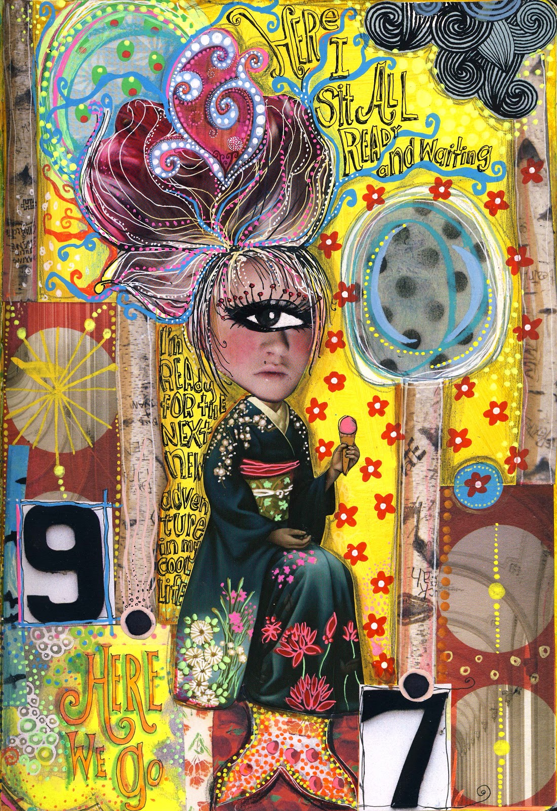 by Teesha Moore - ART JOURNALING