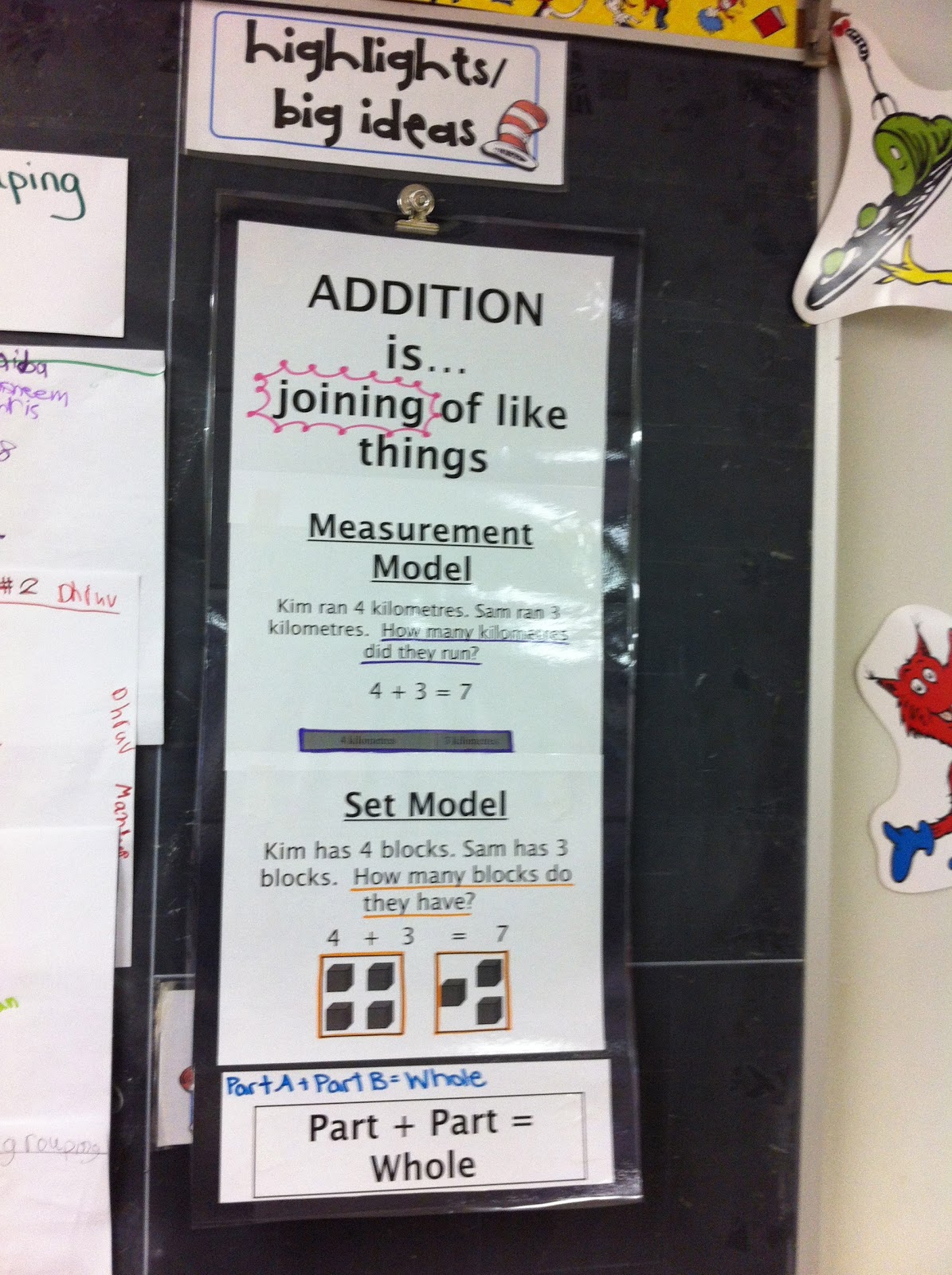 Thinking of Teaching: Addition and Subtraction Strategies Math Huddle ...