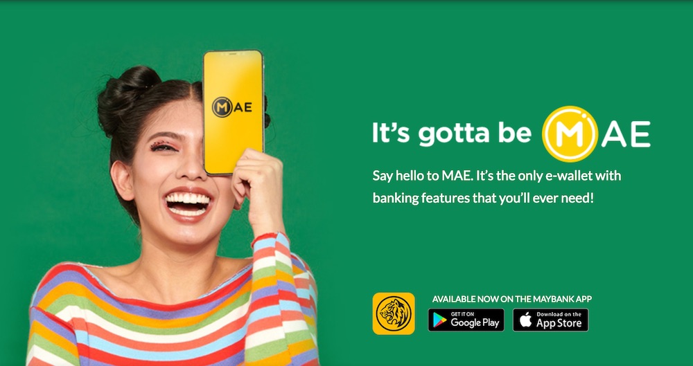 MAE E-wallet Pertama Maybank | Skrin Malaya