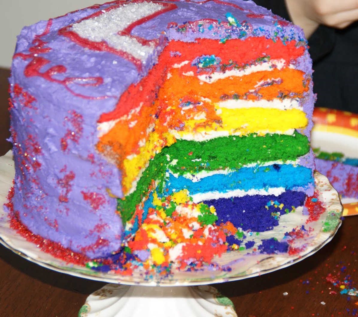 Ima on (and off) the Bima: Real-Life Jewish Parenting: Fancy Rainbow Cake