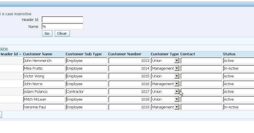 Oracle Apps SCM: OAF Switcher Region: How to use it?
