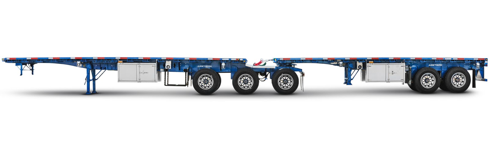 China Fudeng Semi Trailer Manufacturer: 2/3 Axle Flatbed Interlink ...