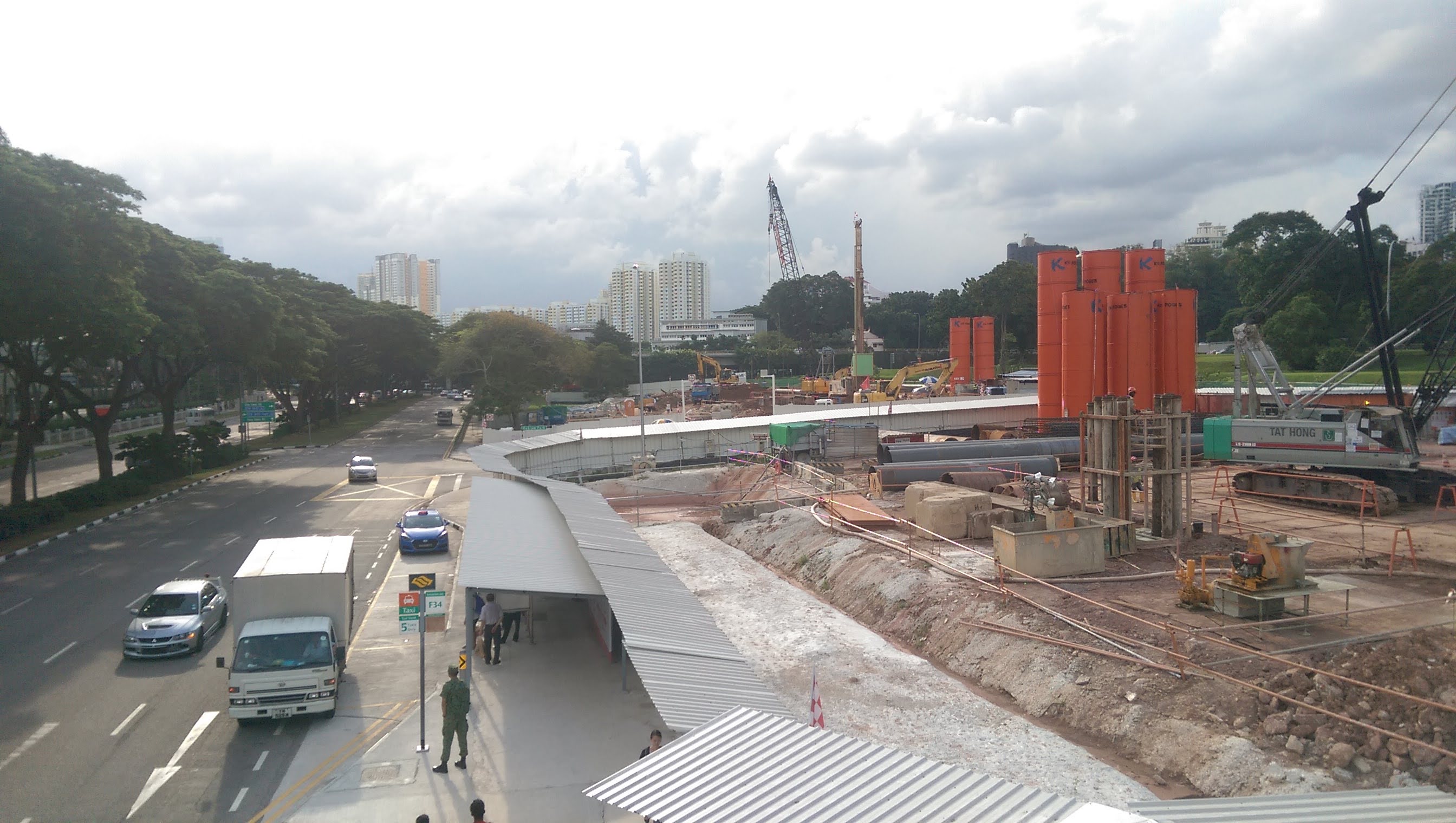 Thomson Line Construction: Outram Park D-walls (II)