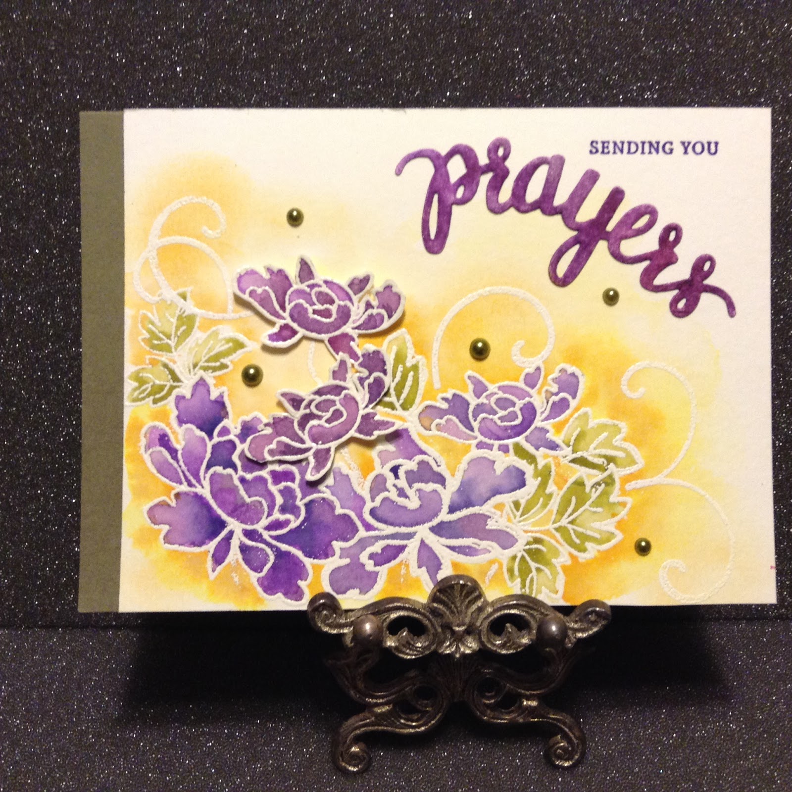 PaperArts Cafe: Sending Prayers Card