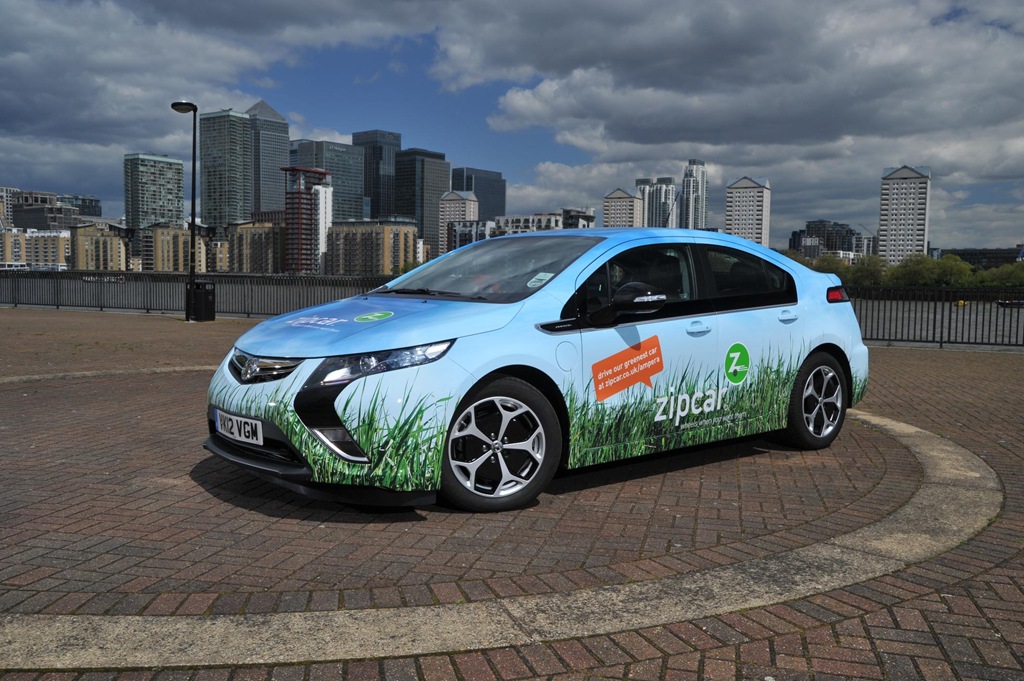 Zipcar launches pilot scheme with Vauxhall Ampera | Electric Vehicle News