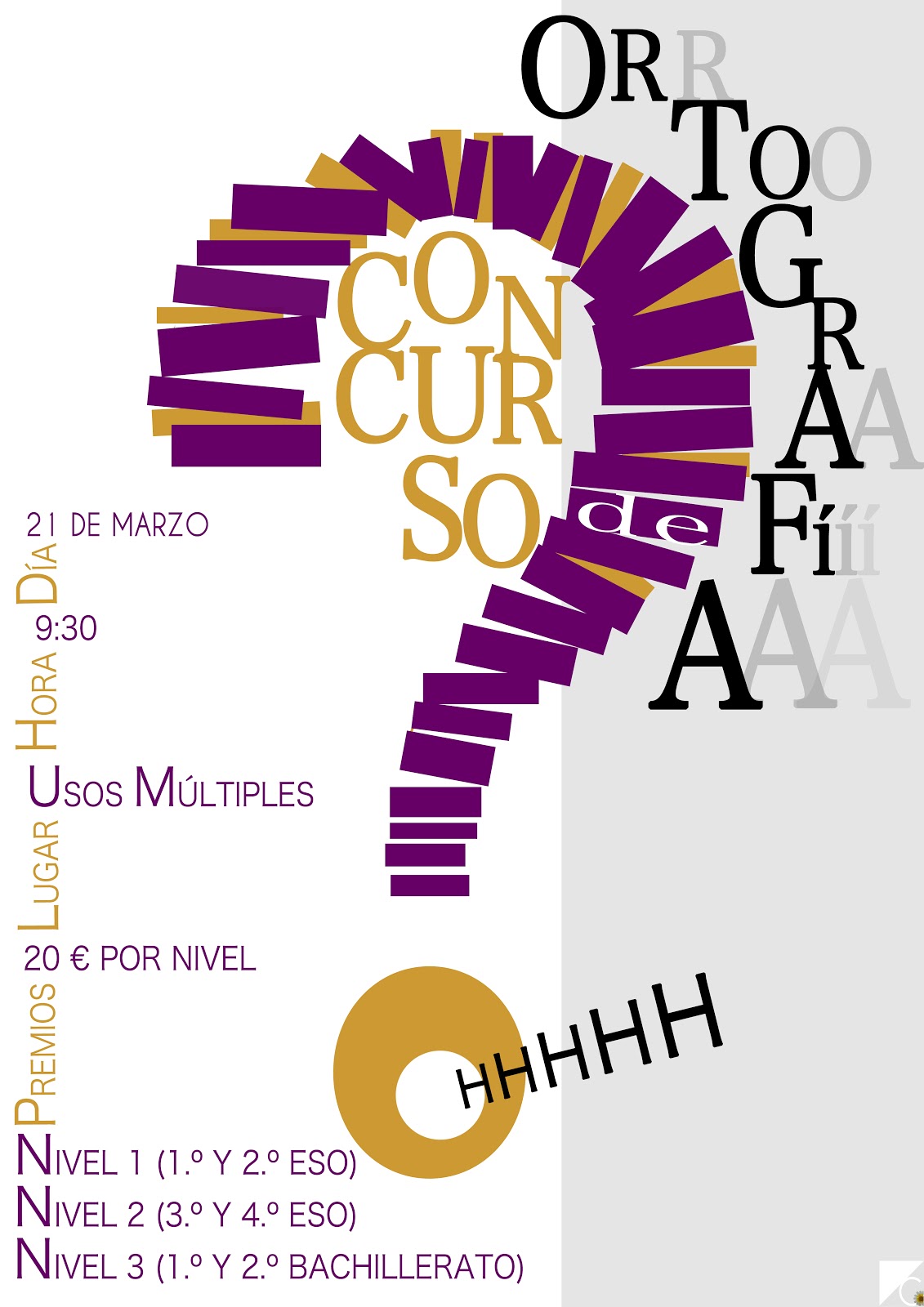 A los cuatro vientos: CONCURSO DE ORTOGRAFÍA