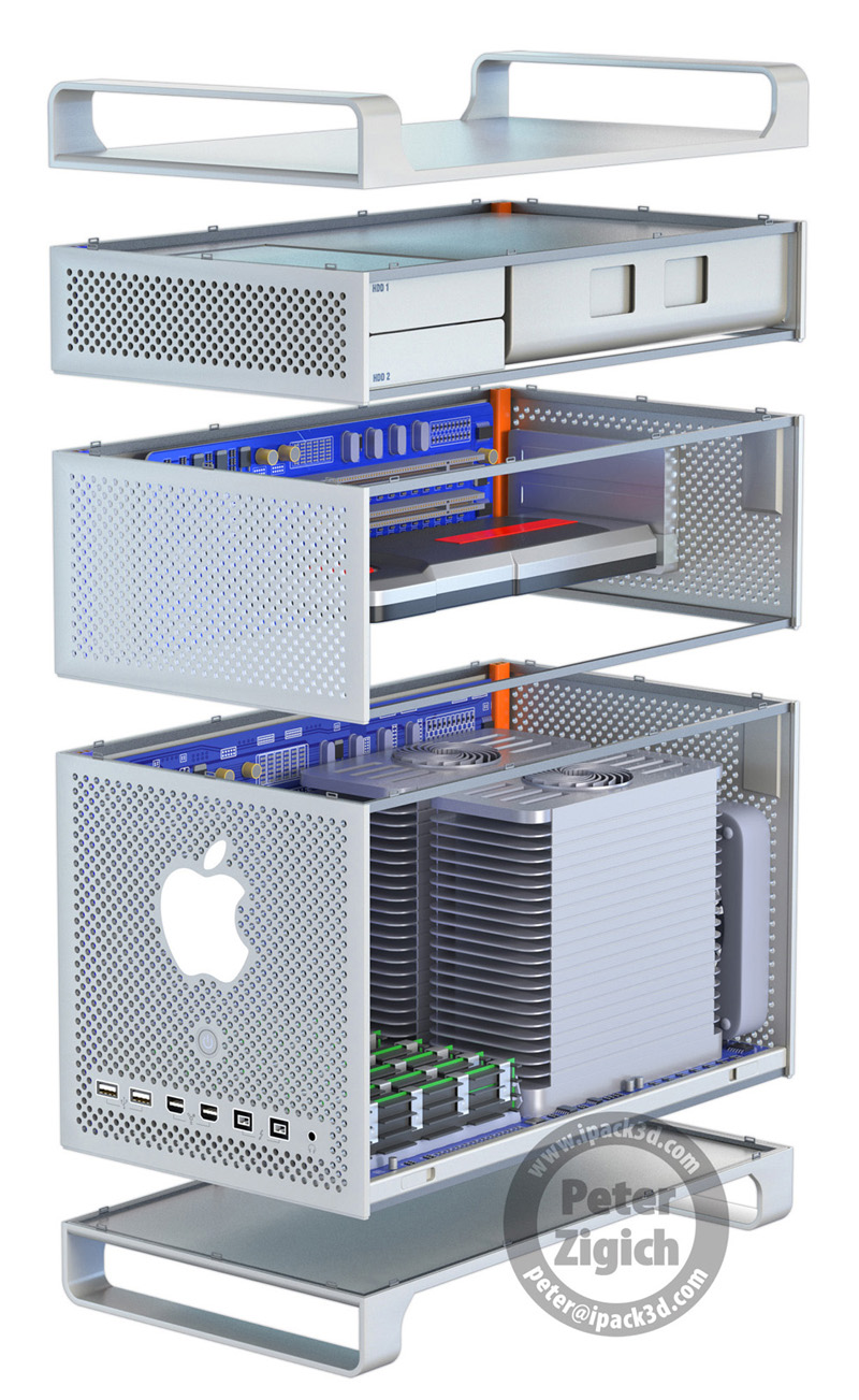 iPack3d.com: Modular MacPro design Concept
