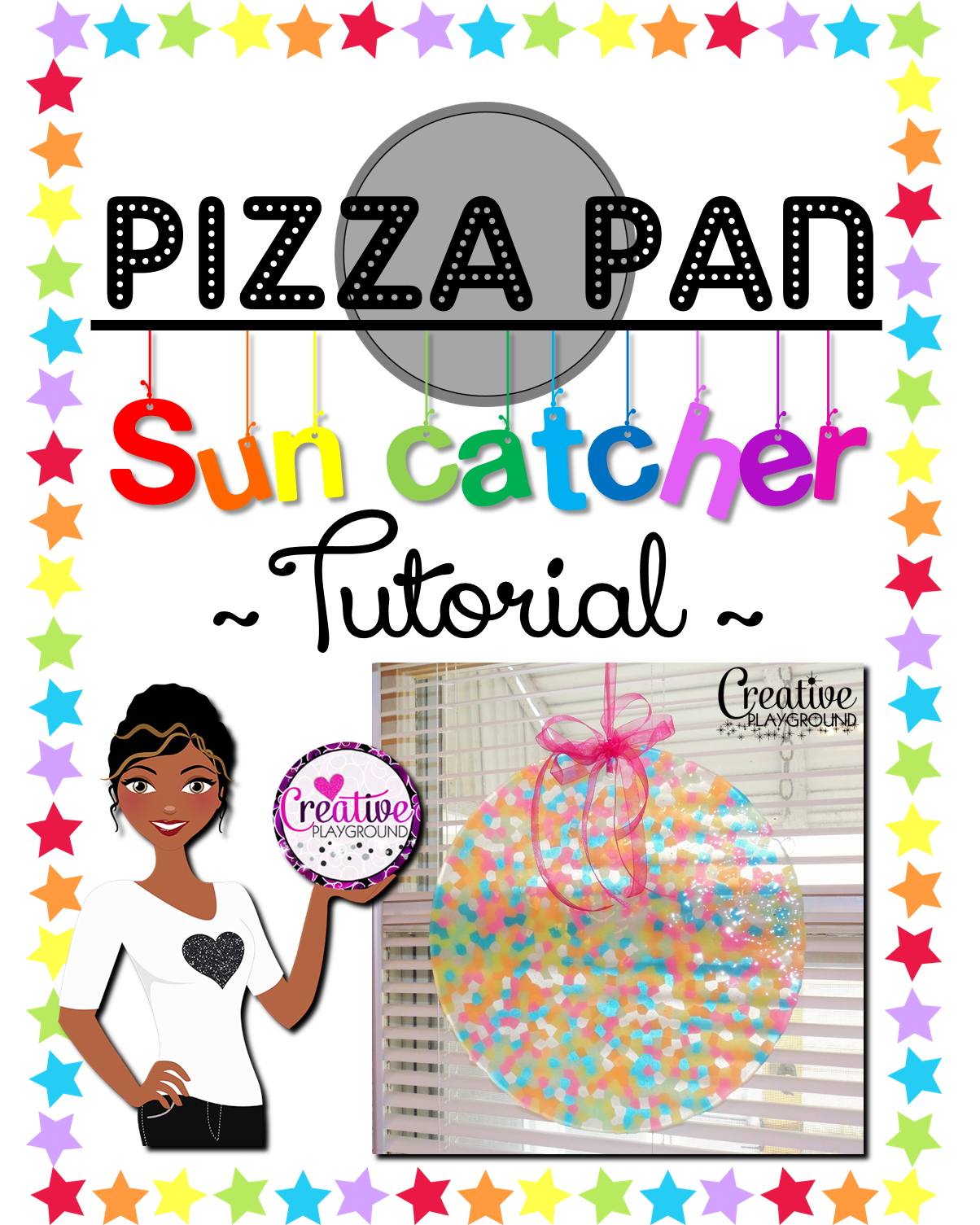 Creative Playground: Pizza-Pan Sun Catchers...Too Pretty to Eat!