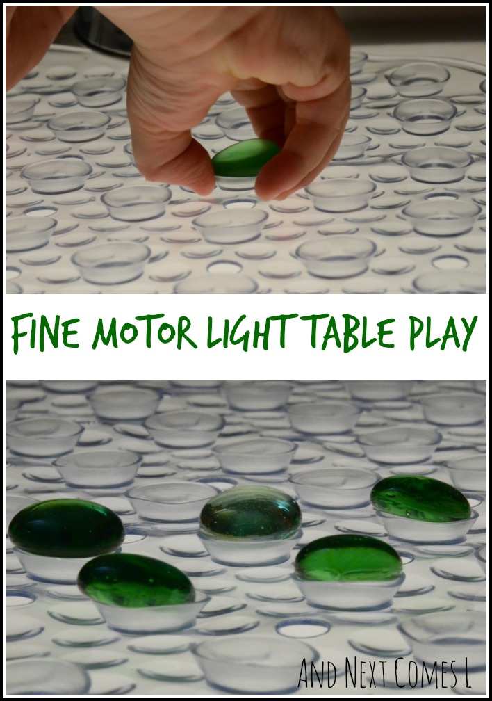 Fine Motor Light Table Play | And Next Comes L - Hyperlexia Resources